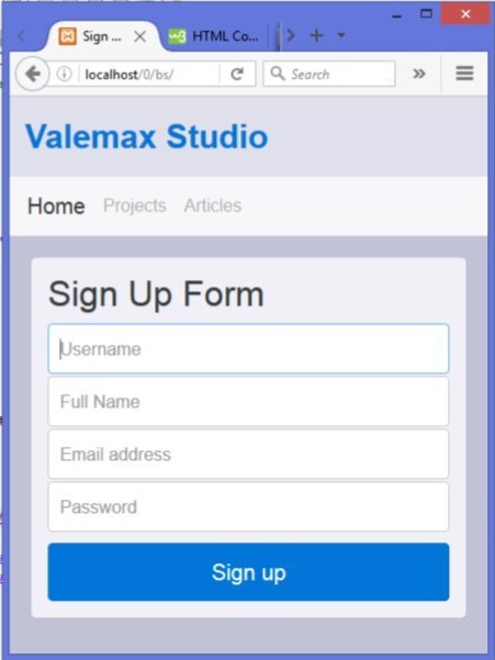 Sign Up Form using Bootstrap | SourceCodester Sign Up Form using Bootstrap | SourceCodester